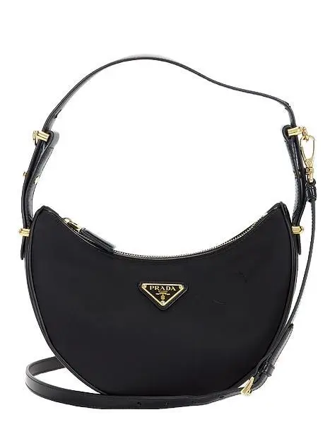 FWRD RENEW Prada Arque Shoulder Bag - Black