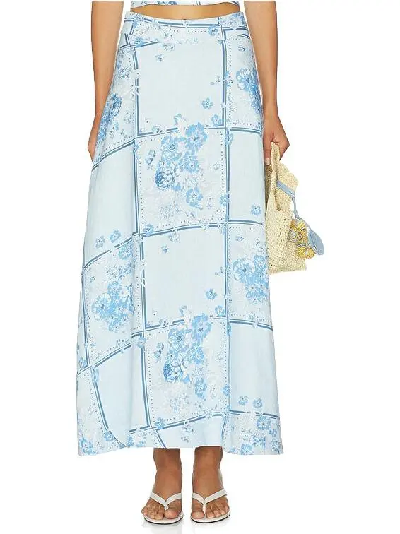 FAVORITE DAUGHTER The There For You Skirt - Blue