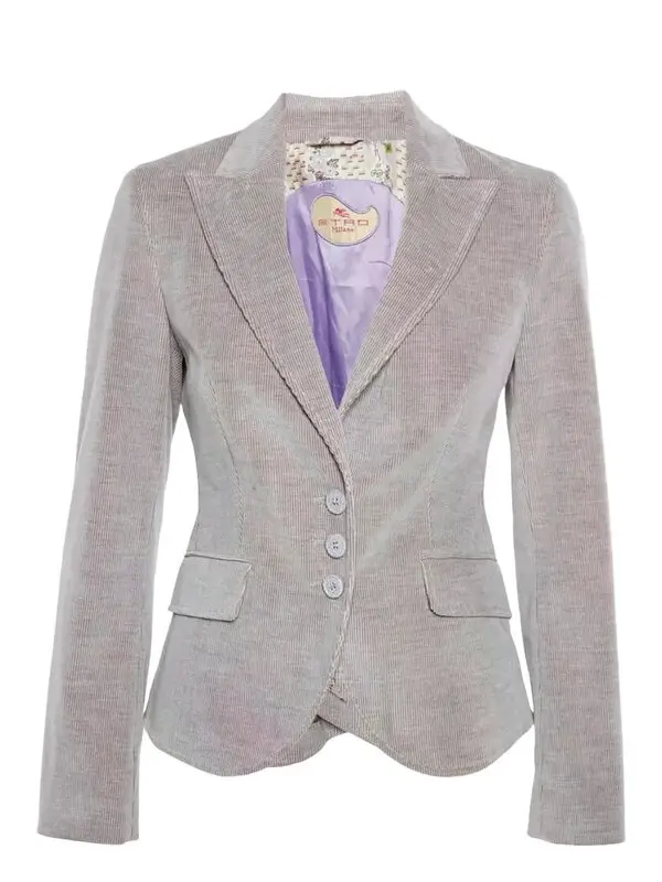 Etro Corduroy Blazer - Grey
