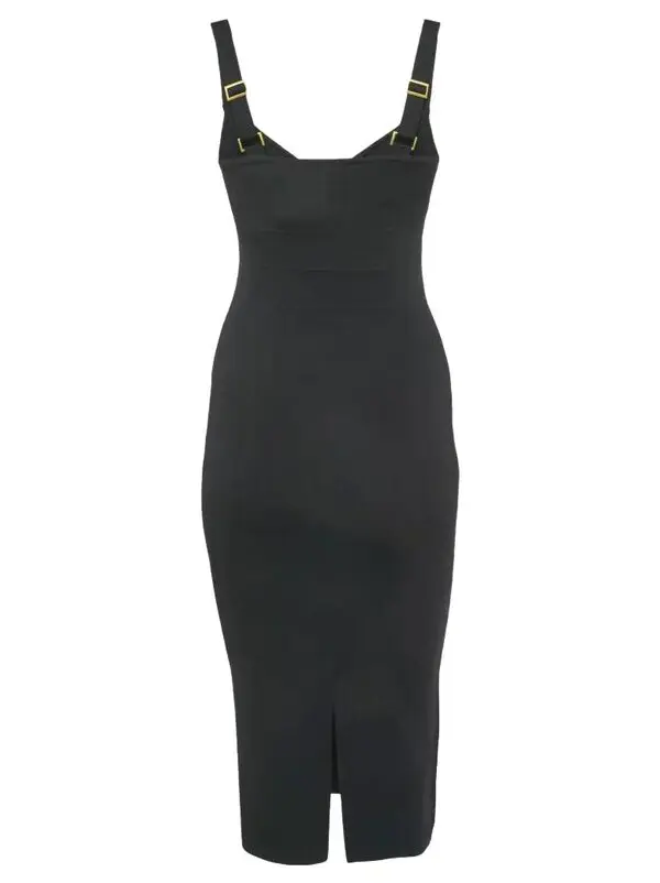 L'Agence Jimena Strappy Midi Dress - Black