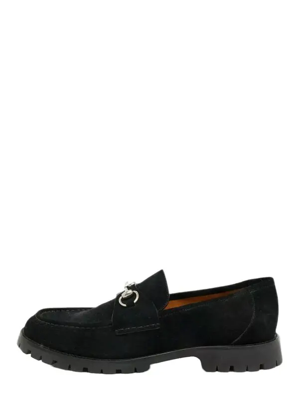 Gucci Horsebit Suede Loafers - Black