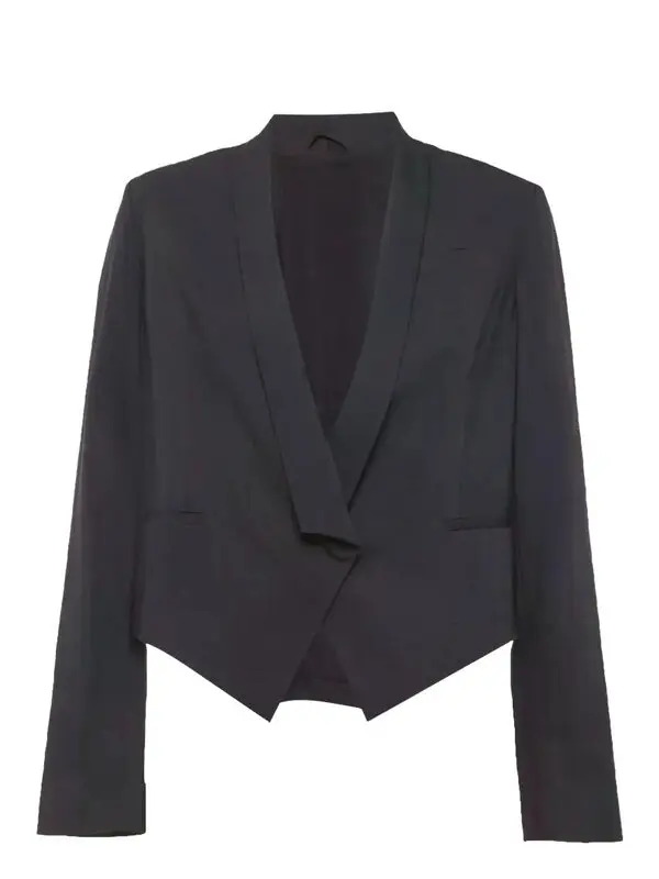 Brunello Cucinelli Cropped Blazer - Grey