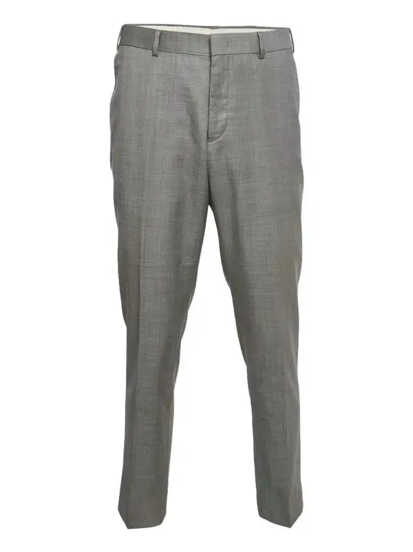 Balmain Super 120's Slim-fit Wool Trousers - Grey