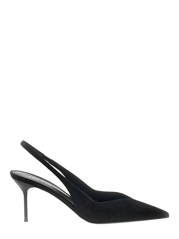 Paris Texas Lidia Slingback 70 Stiletto Heel Shoes - Nero