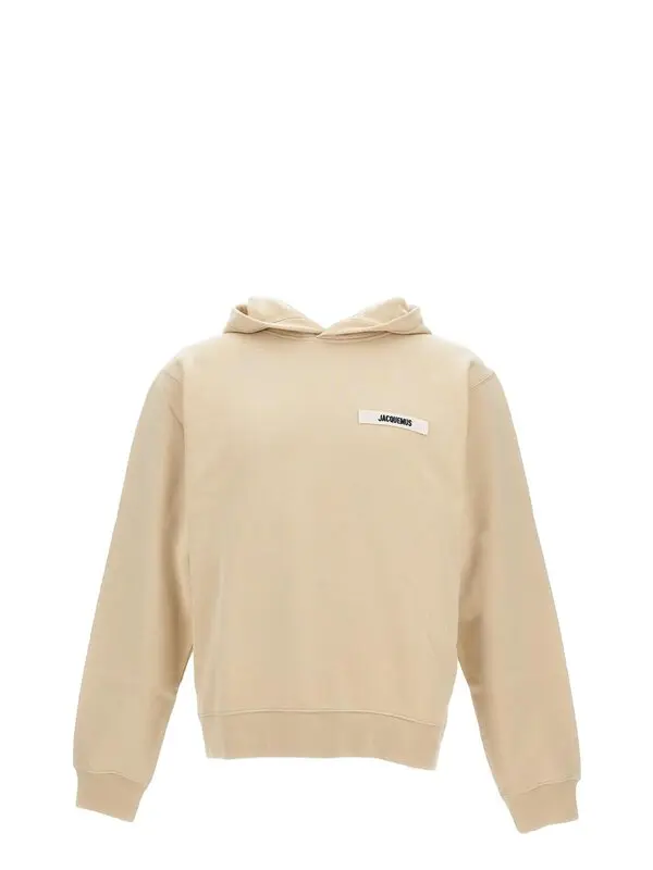 Jacquemus Cotton Hoodie - Beige