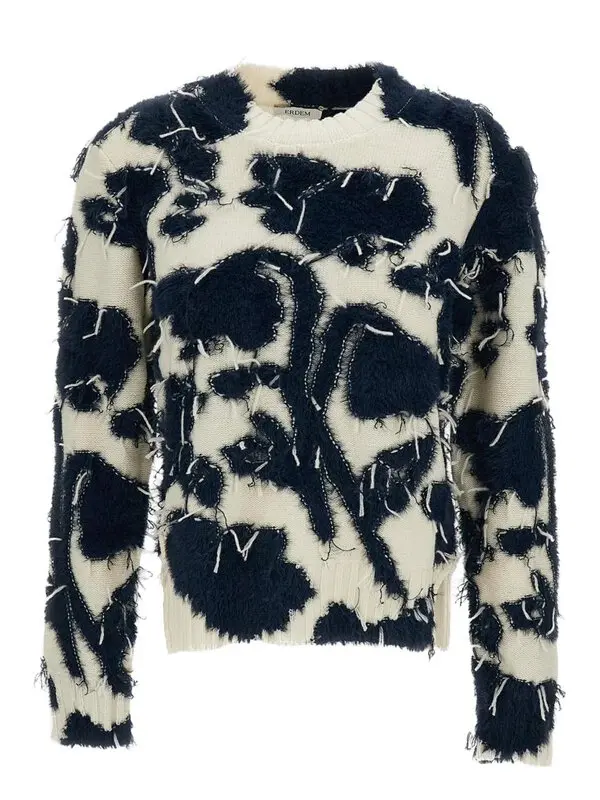 Erdem Floral Intarsia-knit Sweater - Multicolore