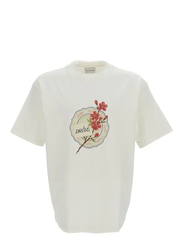 Drole De Monsieur Porcelaine T-shirt - Bianco