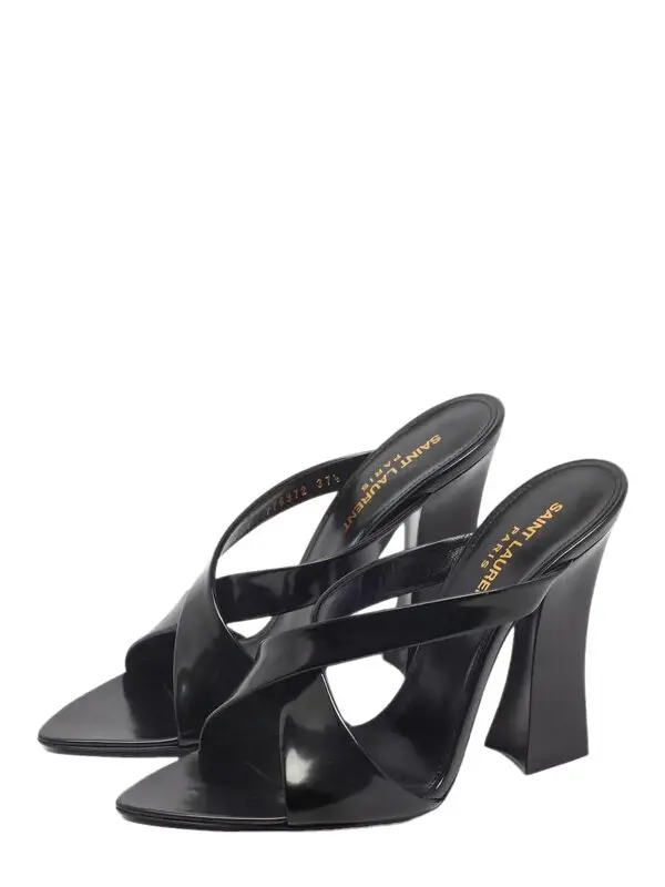 Saint Laurent Eva Criss-cross Sandals - Black
