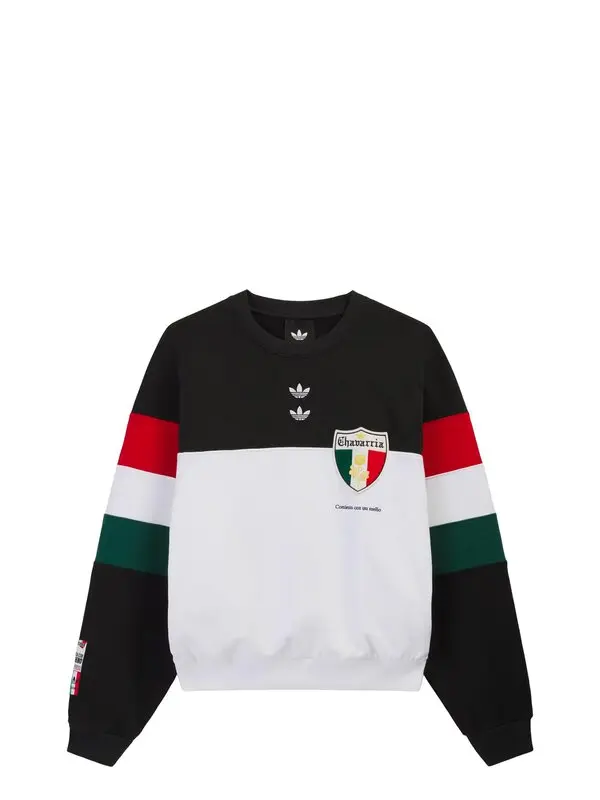 ADIDAS X WILLY CHAVARRIA Crewneck Cotton Sweatshirt - Black