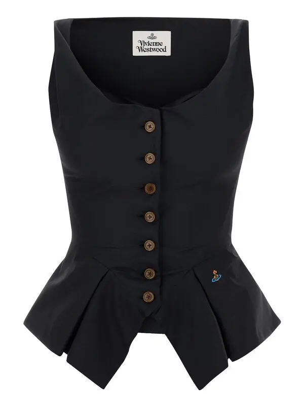 VIVIENNE WESTWOOD Cotton Vest - Black