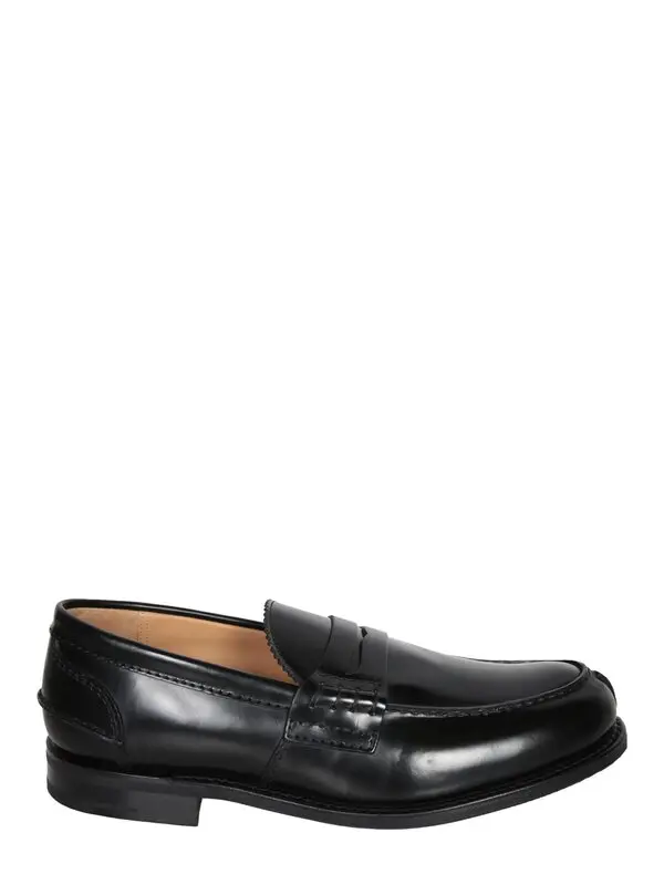 Church's Almond Toe Loafers - Black