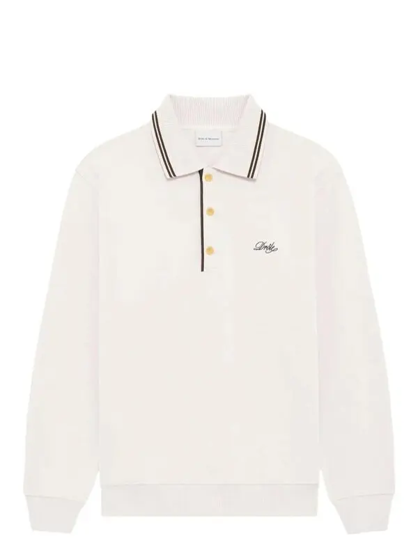 Drole De Monsieur Long-sleeved Polo Shirt - Sand