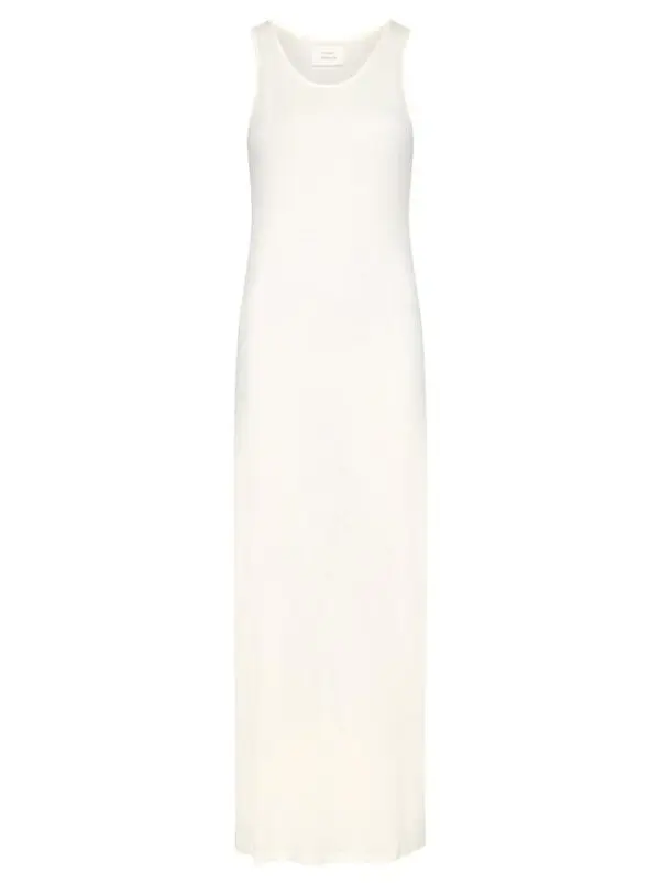 Loulou De Saison Myron Lds Jersey Maxi Dress - Ivory