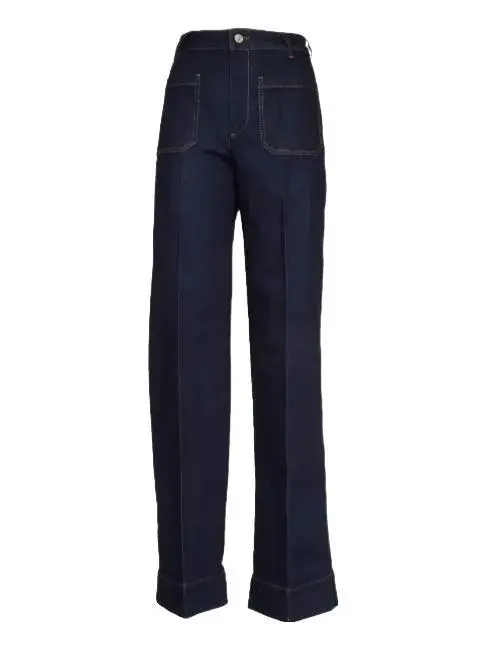 Victoria Beckham Alina Patch Pocket Jeans - Black