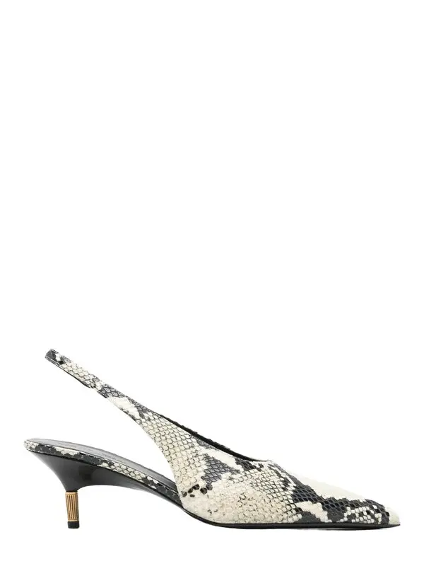 Khaite Open-toe Slingback Sandals - Gray