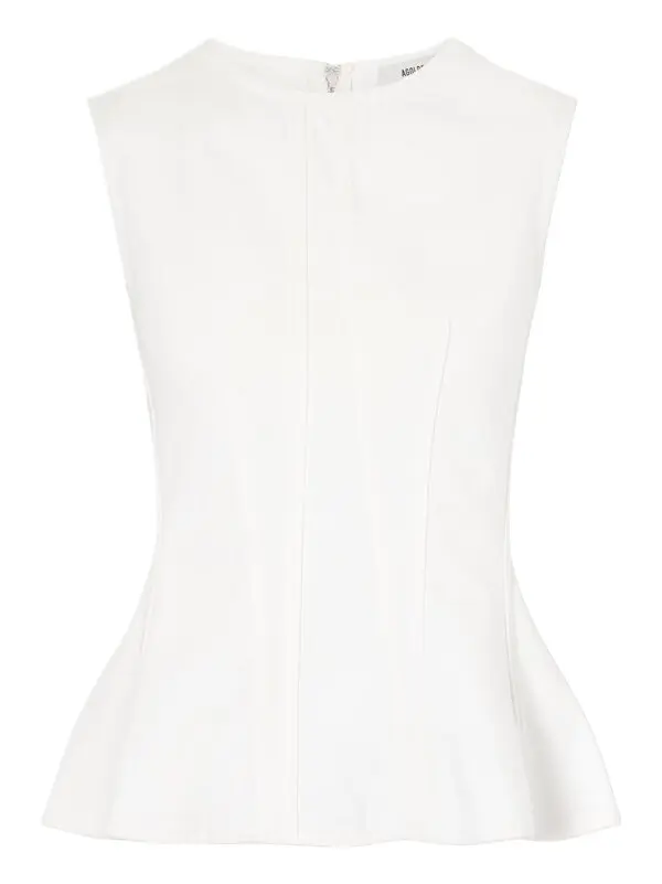 AGOLDE Corbin Sleeveless Patchwork Top - White