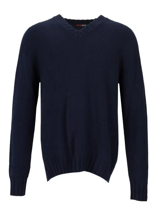 Lela Rose V-neck Pullover With Ribbed Details - Black