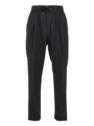 Herno Casual Trousers With Belt Loops - Black