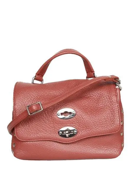 ZANELLATO Studded Top Handle Shoulder Bag - Brown