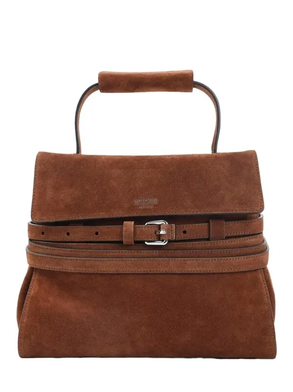 Moschino Tie Me Regular Handbag - Brown