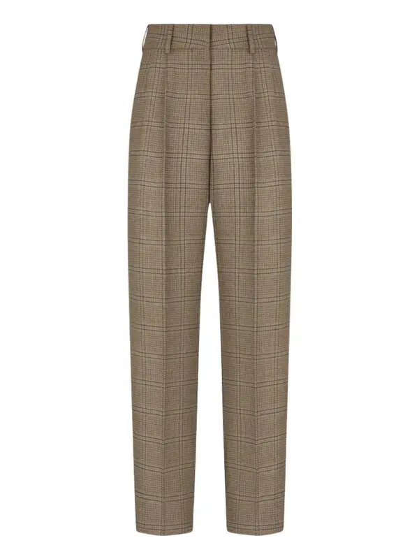 BLAZÉ MILANO Saona Fox Pleated Pants - Brown