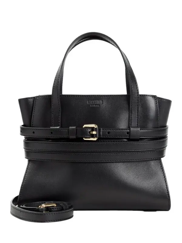 Moschino Belted Handbag - Black