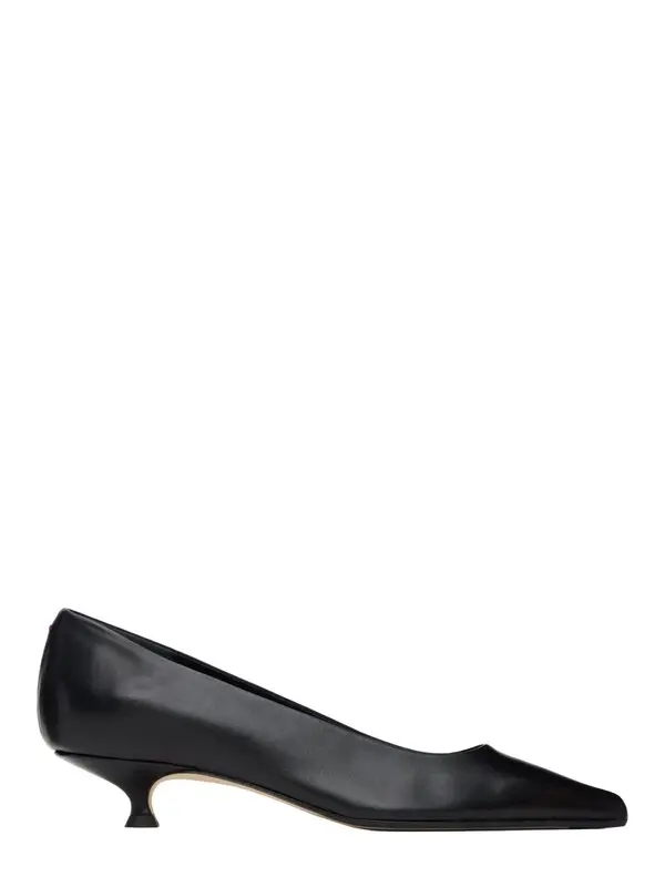 AeydĒ Pointed Toe Kitten Heel Pumps - Black