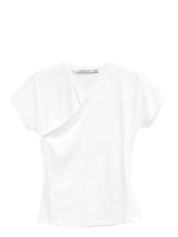 Paloma Wool Olimpia Wrap-front T-shirt - White