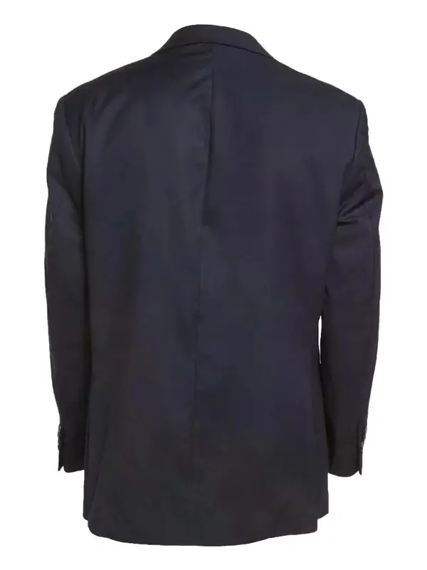 Balmain Single-breasted Wool Blazer - Blue