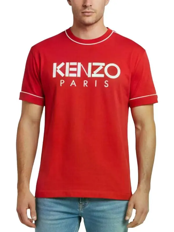 Kenzo Logo-print Jersey T-shirt - Red