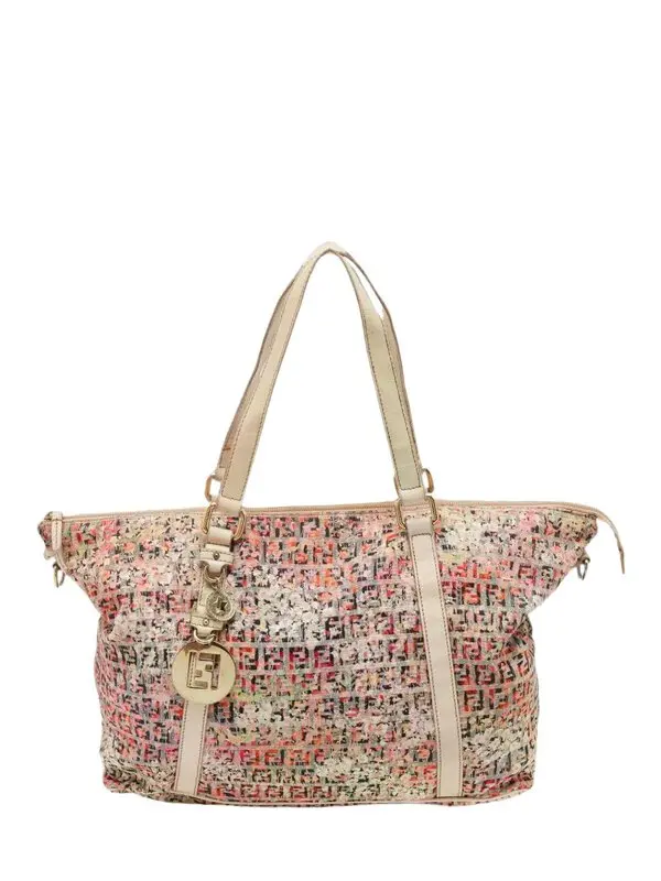 Fendi Superstar Zucchino Floral-print Tote Bag - Neutrals