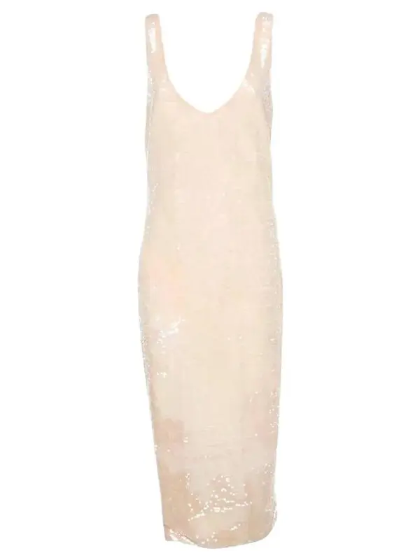 Nbd Nicole Sequin Embellished Midi Dress - Pink
