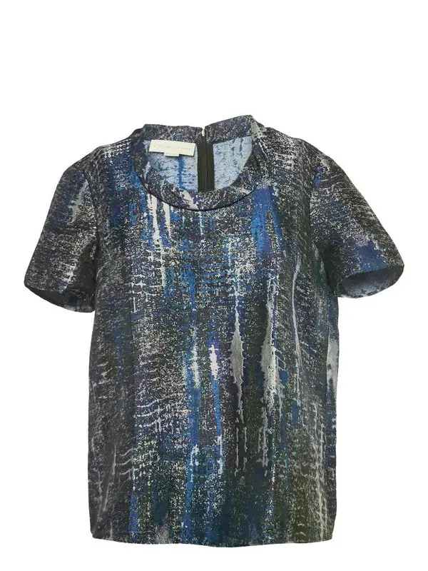 Stella McCartney Short-sleeve Jacquard Blouse - Blue
