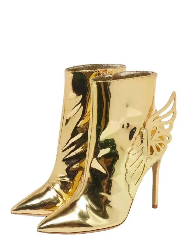 SOPHIA WEBSTER Heavenly Butterfly Ankle Boots - Gold