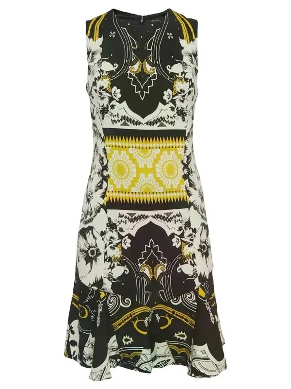 Etro Floral-print Mini Dress - Black
