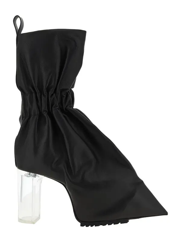Rick Owens Pull On Cuffed Taquito Ankle Boots - Black