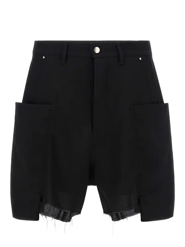 Rick Owens Stefan Cargo Bermuda Shorts - Black