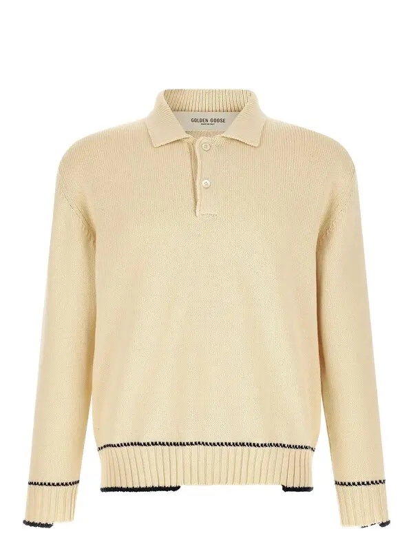 GOLDEN GOOSE Rindley' Polo Shirt - White