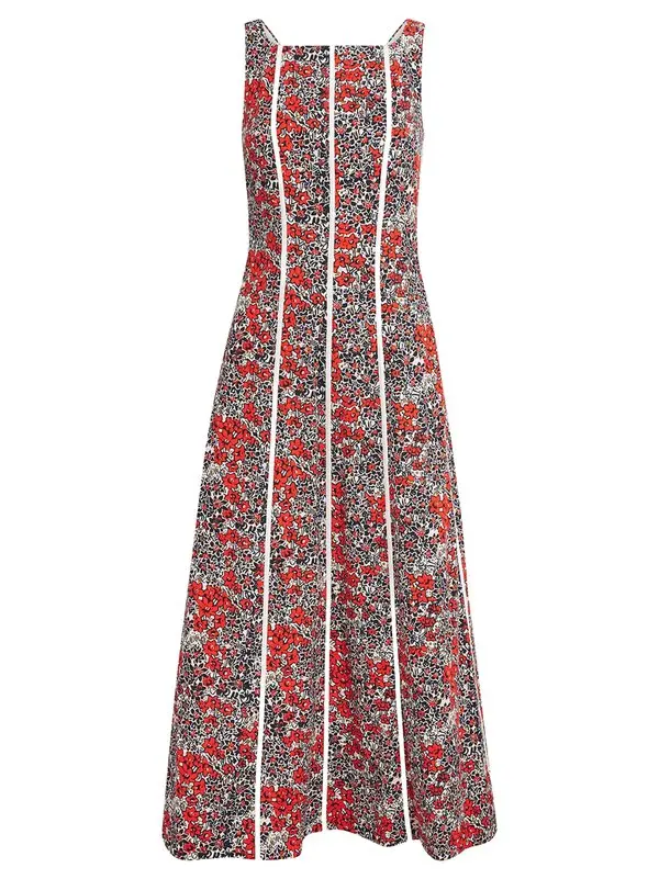 ME+EM Floral Maxi Dress - Orange