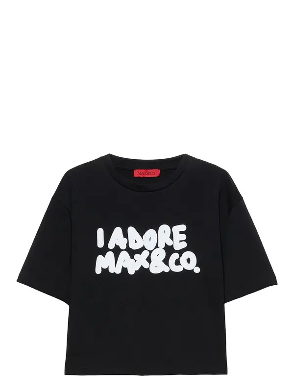 Max & Co. Pietro Terzini Graphic Print T-shirt - Black
