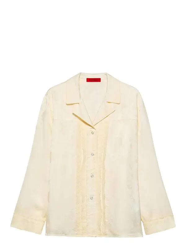Max & Co. Lace Trimmed Shirt - Yellow