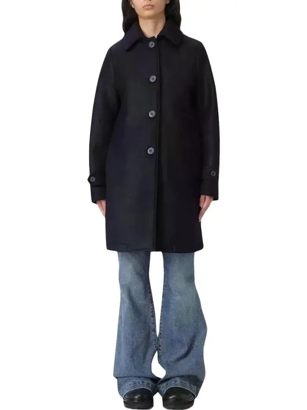COLMAR Single-breasted Wool-blend Coat - Blue