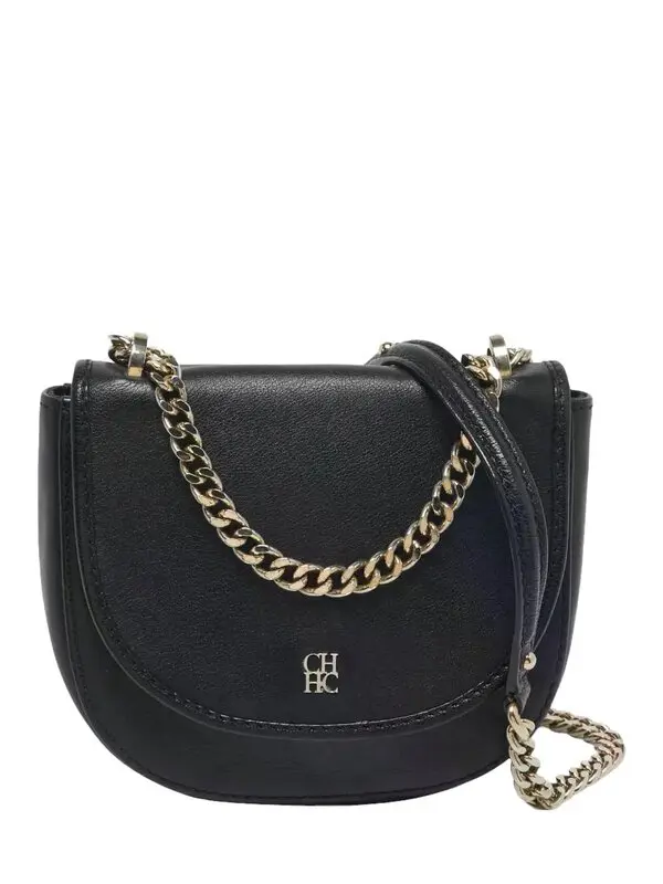 Carolina Herrera Leather Crossbody Bag - Black