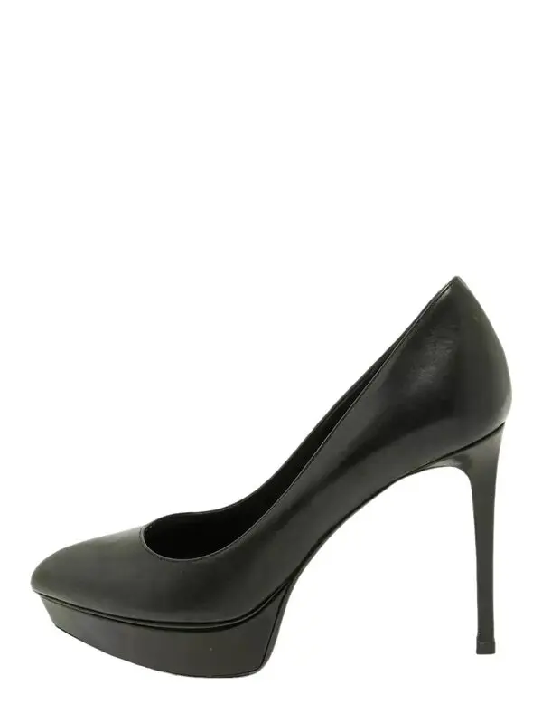 Casadei Point-toe Platform Pumps - Black