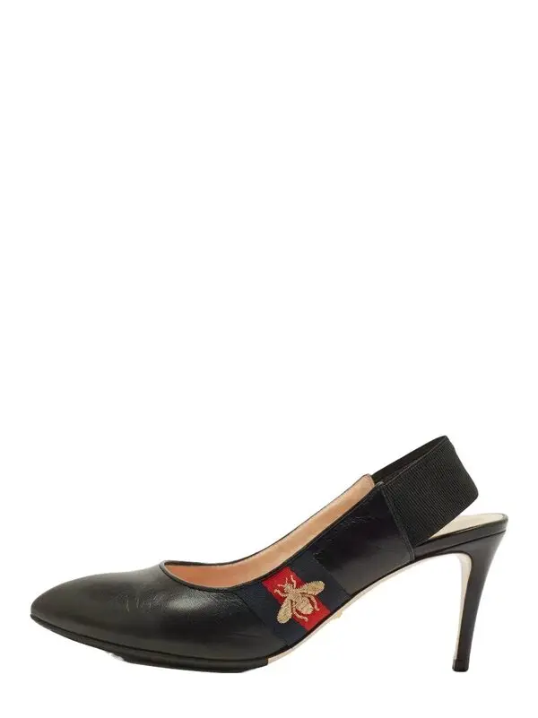 Gucci Sylvie Heeled Pumps - Black