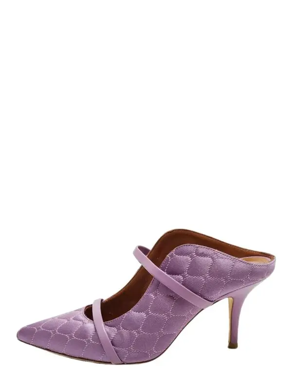 MALONE SOULIERS Maureen Quilted Mules - Purple