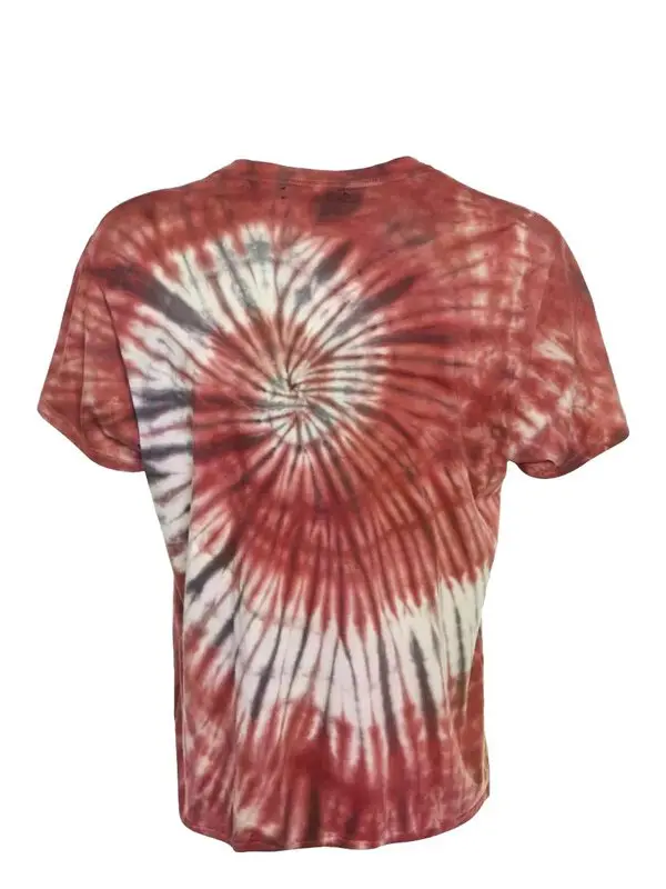 Amiri Tie-dye Logo-print T-shirt - Red