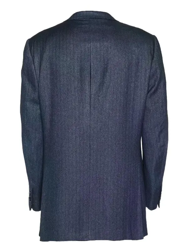 Ermenegildo Zegna Single-breasted Blazer - Blue
