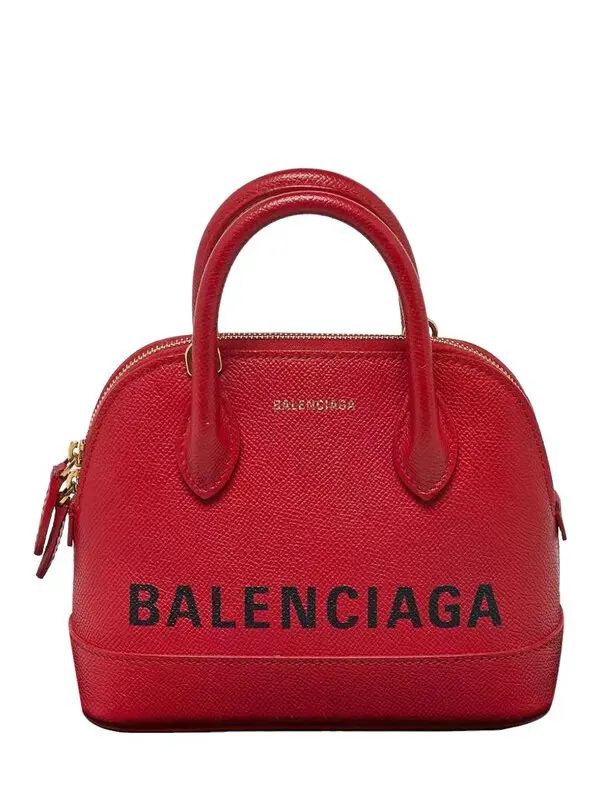Balenciaga Ville Xxs Logo-print Tote Bag - Red