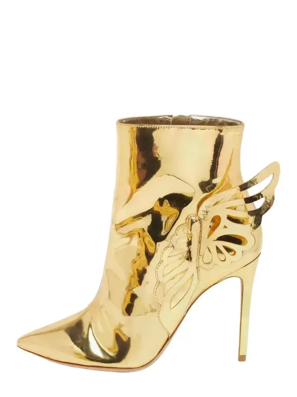 SOPHIA WEBSTER Heavenly Butterfly Ankle Boots - Gold